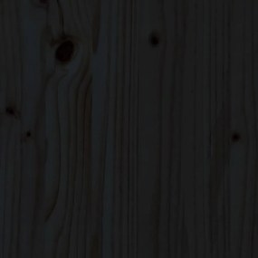 Zahradní truhlík černý 62 x 50 x 57 cm masivní borové dřevo - Default Title