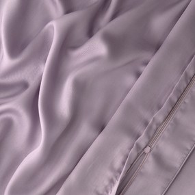 Florella Saténové povlečení Edel Tencel Uni Lilac s chladivým účinkem Rozměr: 70x90 + 140x200 cm
