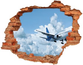 Wallmuralia Foto fotografie díra na zeď Letadlo na nebi 90x70 cm