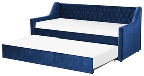 Jednolůžková postel 200 x 90 cm Monza (modrá). 1081521