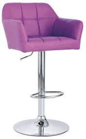 Barová židle s područkami fialová umělá kůže,  249758 HangarStore.cz