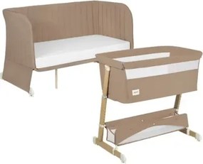 LIONELO Postýlka Thomi Plus 5v1 Beige Carmel