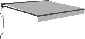 Elektrická markýza BestBerg BBSU-E295LG / 295 x 250 cm / světle šedá