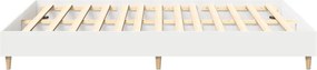 Rám postele bez matrace bílý 150x200 cm Dřevěné konstrukce 3328708