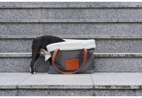 Cestovní taška pro psy Labbvenn Liiva šedá 20 x 44 x 38 cm