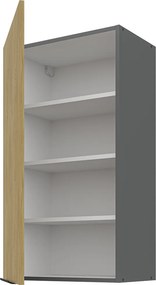 CREMONA ac | horní skříňka 50 G-90 1F policová | 50 cm | VYSOKÁ | antracit/cremona