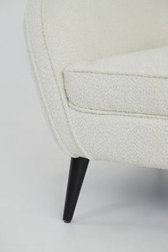 Krémové designové křeslo Almond bouclé - 91*71*77cm