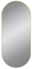 vidaXL Nástěnné zrcadlo zlaté 100x45 cm oválné