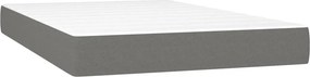 Box spring postel s matrací tmavě šedá 120x200 cm textil 3142322