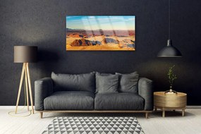 akrylový obraz Poušť Nebe Krajina 100x50 cm