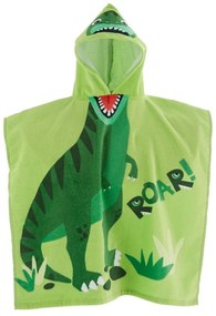 Zelené bavlněné dětské pončo Dinosaur – Catherine Lansfield