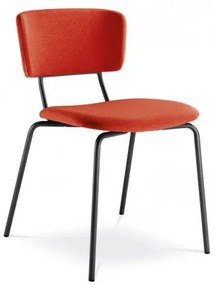 LD seating Designová židle FLEXI CHAIR 125 Barva kostry červená kostra (RAL 3000) GALERIE - Čalounění LD seating LÁTKY 1 / ERA, ONE 2021