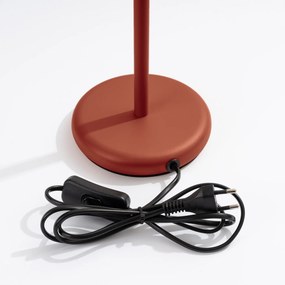 Sollux Lighting Stolní lampa KARBON červená okrová