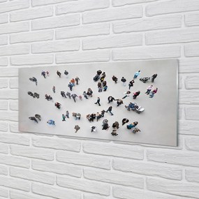 akrylový obraz Lidé pták letu 120x60 cm