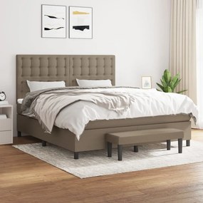 Box spring postel s matrací taupe 160x200 cm textil 3136929