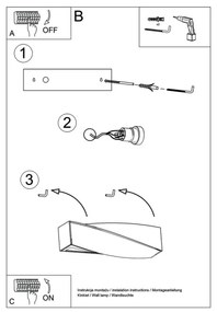 Sollux Sl.0003 - Nástěnné svítidlo SIGMA 1xE27/60W/230V bílá