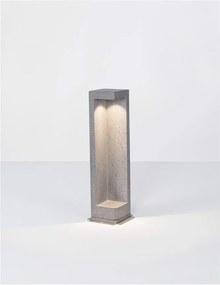 NV 9790021 Venkovní sloupkové svítidlo GRANTE šedý beton a hliník LED 5W 3000K 220-240V IP65 - NOVA LUCE