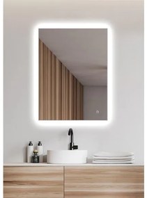 Amirro Ambiente Zrcadlo 60 x 80 cm s LED podsvícením s dotykovým senzorem, 410-968