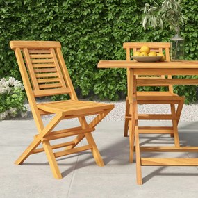 vidaXL Skládací zahradní židle 2 ks 47x63x90 cm masivní teakové dřevo [362755]