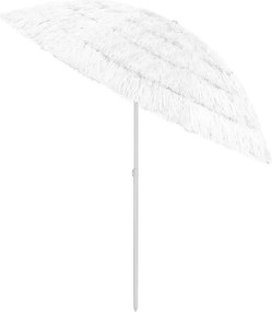 Plážový slunečník Hawaii bílý 240 cm 314701