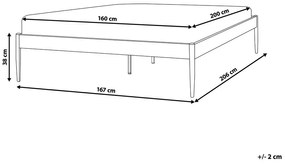 Manželská postel 160 cm Victoire (bílá) (s roštem). 1076355