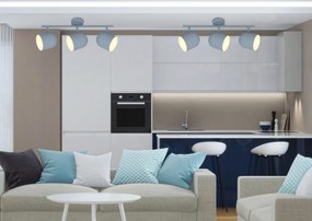 Šedé stropní svítidlo Azuro pro žárovku 3x E27  - Candellux