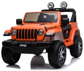 Elektrické autíčko Jeep Wrangler Rubicon oranžové