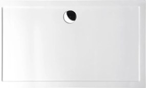 Polysan KARIA sprchová vanička z litého mramoru, obdélník 120x100x4cm, bílá, 26611
