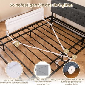 Costway Zábrana na postel pro batolata 120 cm skládací zábrana na dětskou