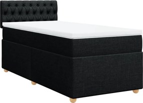 Box spring postel s matrací černá 80 x 200 cm textil 3286516