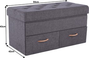 Taburet, šedá, SULOT TYP 2