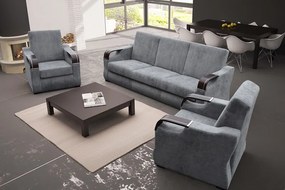 Sedací souprava Bergamo 3+1+1 Barevné provedení: Royal velvet 21 graphite