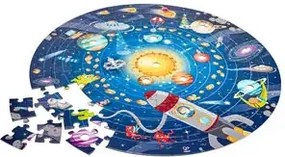 Hape Dětské puzzle - Sluneční soustava LED / 102 dílků / od 5 let