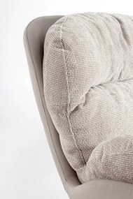 BIZZOTTO Otočné křeslo ADINDA šedé 0732240