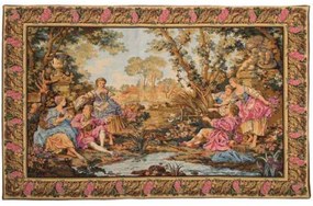 Vlámský gobelín tapiserie  - Chasse et pêche by Fracois Boucher