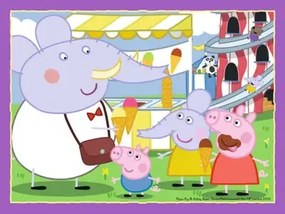 Ravensburger Prasátko Peppa 4 v 1 - 12+16+20+24 dílků / od 3 let