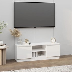 TV skříňka s dvířky bílá 102 x 30 x 36 cm - Default Title