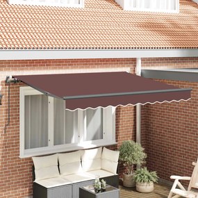 Stahovací markýza Hnědá 250 x 200 cm textil 3329388
