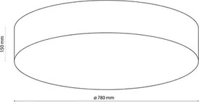 TK Lighting Rondo bílá / Stropní svítidlo / průměr 78 cm / 4x E27 / ma