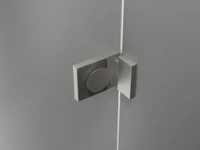 Mexen Lunar, výklopný sprchový kout levý 90 x 80 cm, 8mm čiré sklo, ocelový profil, 834-090-080-97-00-L