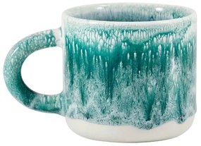 Studio Arhoj Porcelánový hrnek Andromeda Green 340 ml, zelená barva, porcelán