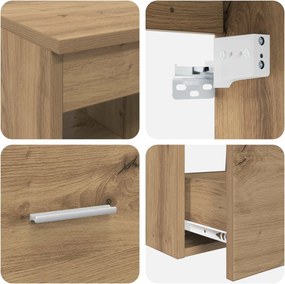 Sada koupelnového nábytku 2 ks Dub artisan Kompozitní dřevo 3403903