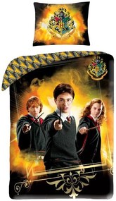 HALANTEX Povlečení Premium Harry Potter gold  Bavlna, 140/200, 70/90 cm