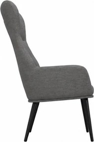 relaxační křeslo, odpočinkové, dřevo/kov/textil, 96x68x79 cm, nohy černé/světle šedá, Dekorino KR20260055