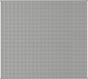 Zátěžová deka šedá 200 x 230 cm 9 kg textil 3154786