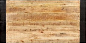 Jídelní stůl 140 x 70 x 76 cm masivní hrubé mangovníkové dřevo 289654