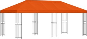Zahradní altán 6 x 3 m Oranžová Polyester a ocel 190 gsm 3375990