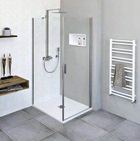 Polysan Zoom Line - Sprchový kout 80x100 cm, L/P varianta, Antidrop, čiré sklo/chrom ZL1280ZL3210