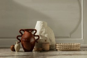 Úložný koš Ceramic oválný 15 x 30 cm v barvě kašmíru