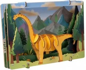 EscapeWelt 3D dřevěné puzzle Brontosaurus / Obtížnost: lehká / od 8 le